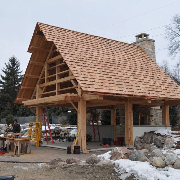 Minneapolis, MN | Timber Gazebo | Custom Timber Frames