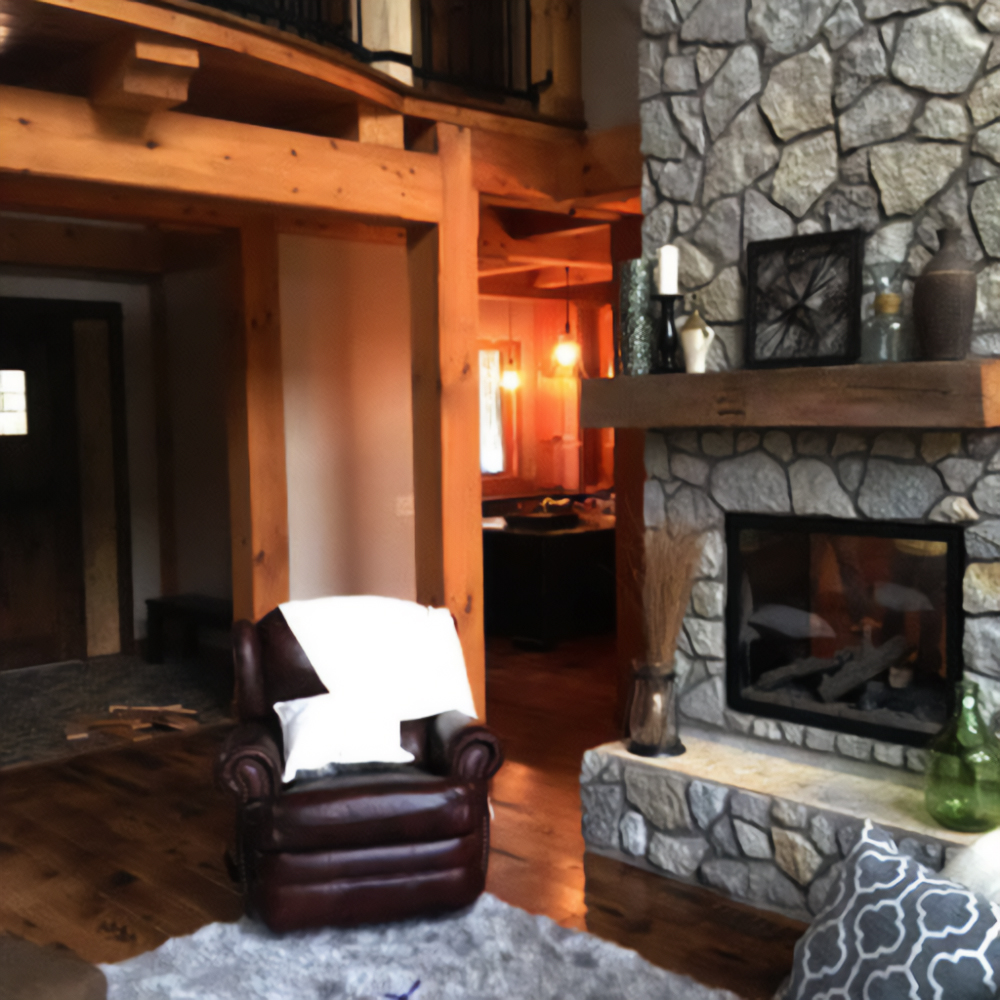 Hudson, WI | Rustic White Pine Home | Custom Timber Frames