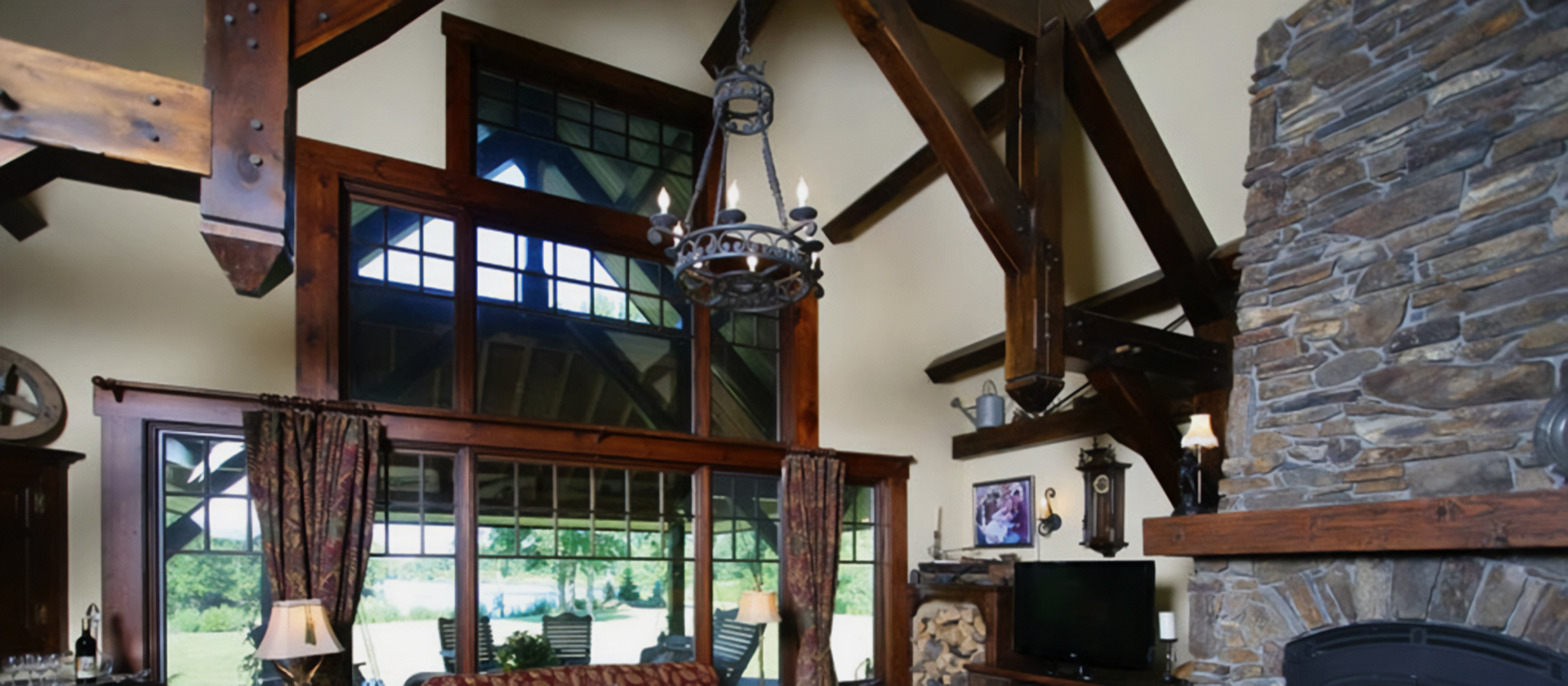 Aitken, MN | Hammer Beam Trusses | Custom Timber Frames