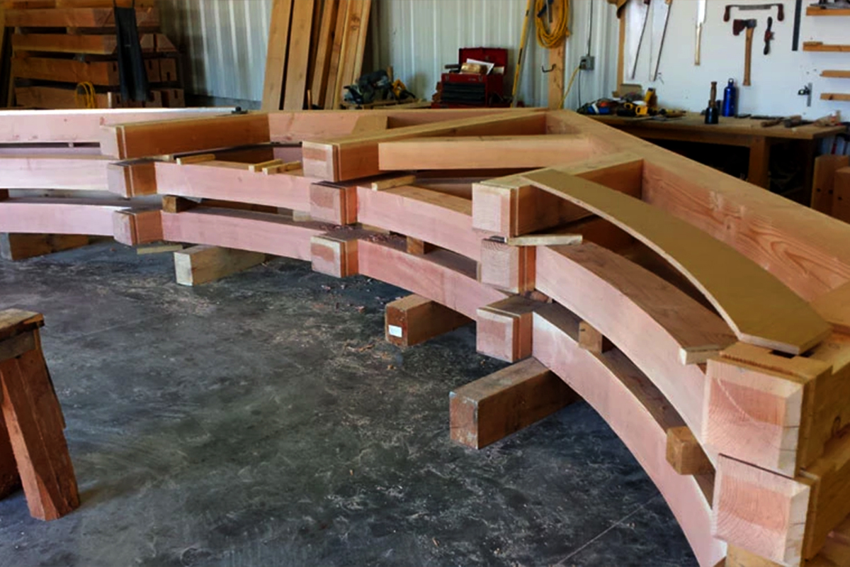 West Bend, WI | Arched Truss | Custom Timber Frames