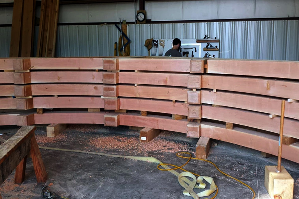 West Bend, WI | Arched Truss | Custom Timber Frames