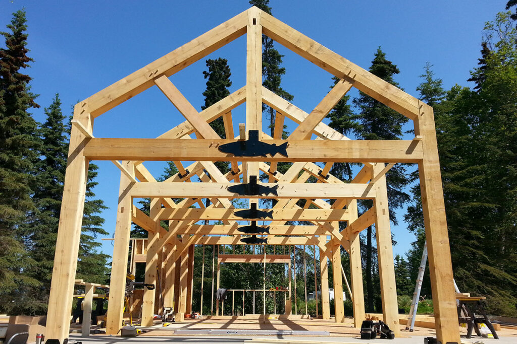Timber Frame Truss System | Custom Timber Frames | WI