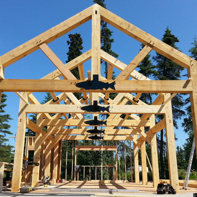 Timber Frame Truss System | Custom Timber Frames | WI