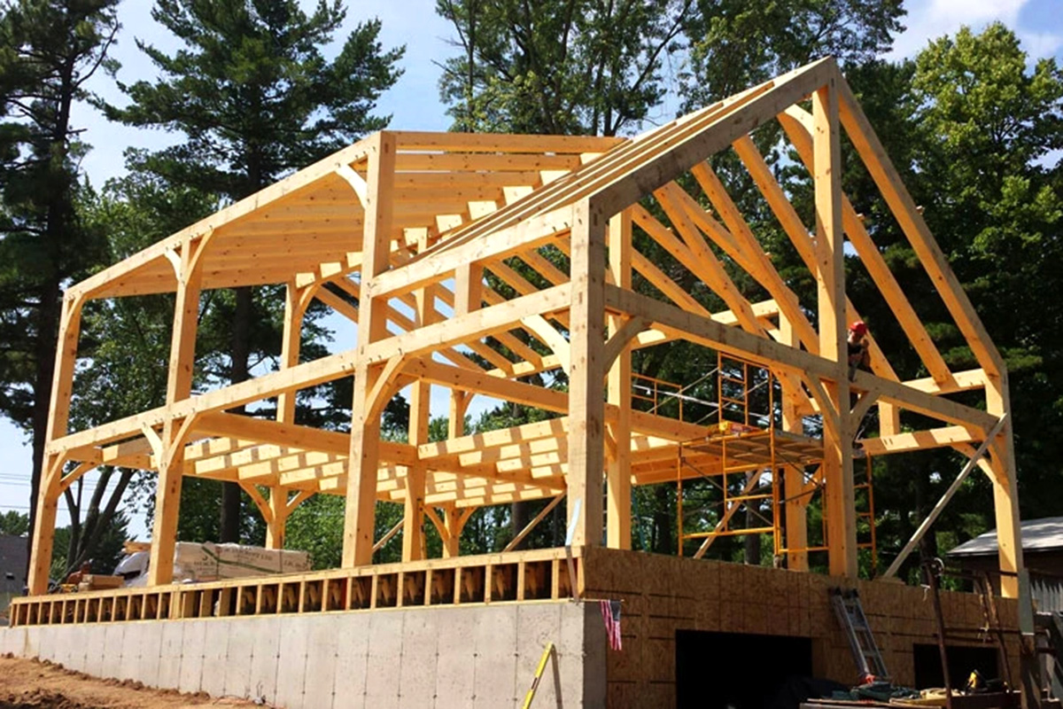 Chetek, WI | Post and Plate Design | Custom Timber Frames