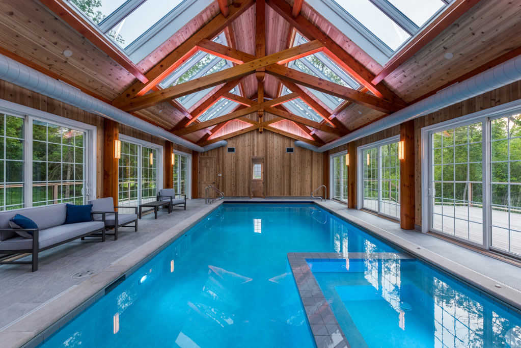 Timber Frame Indoor Pool | Custom Timber Frames