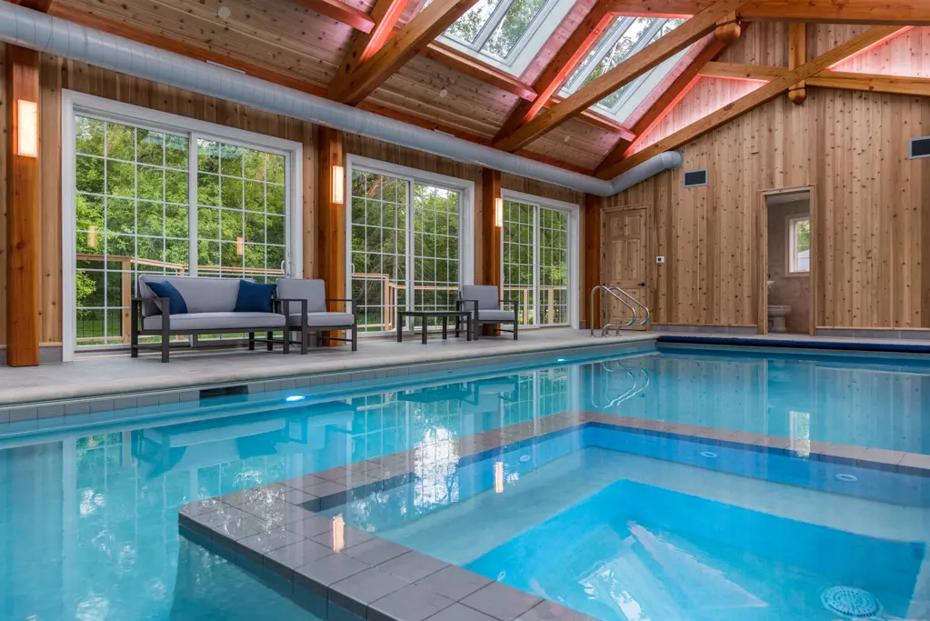 Timber Frame Indoor Pool | Custom Timber Frames