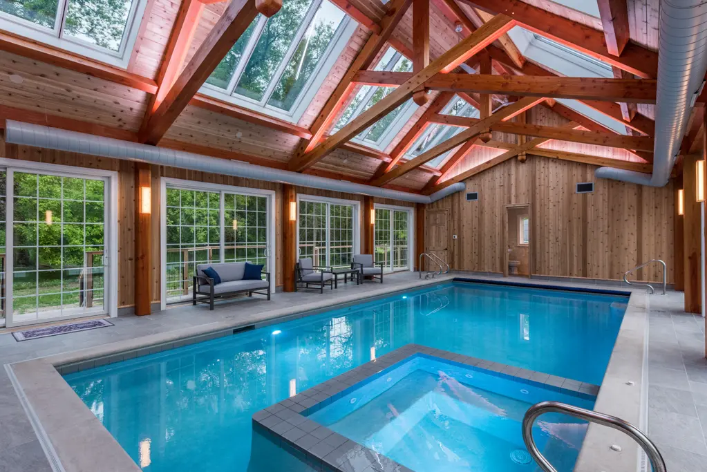 Timber Frame Indoor Pool | Custom Timber Frames
